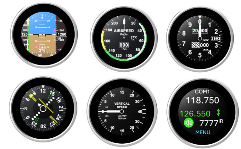 T3000 2.1" Remote Instrument Display - Microair Avionics